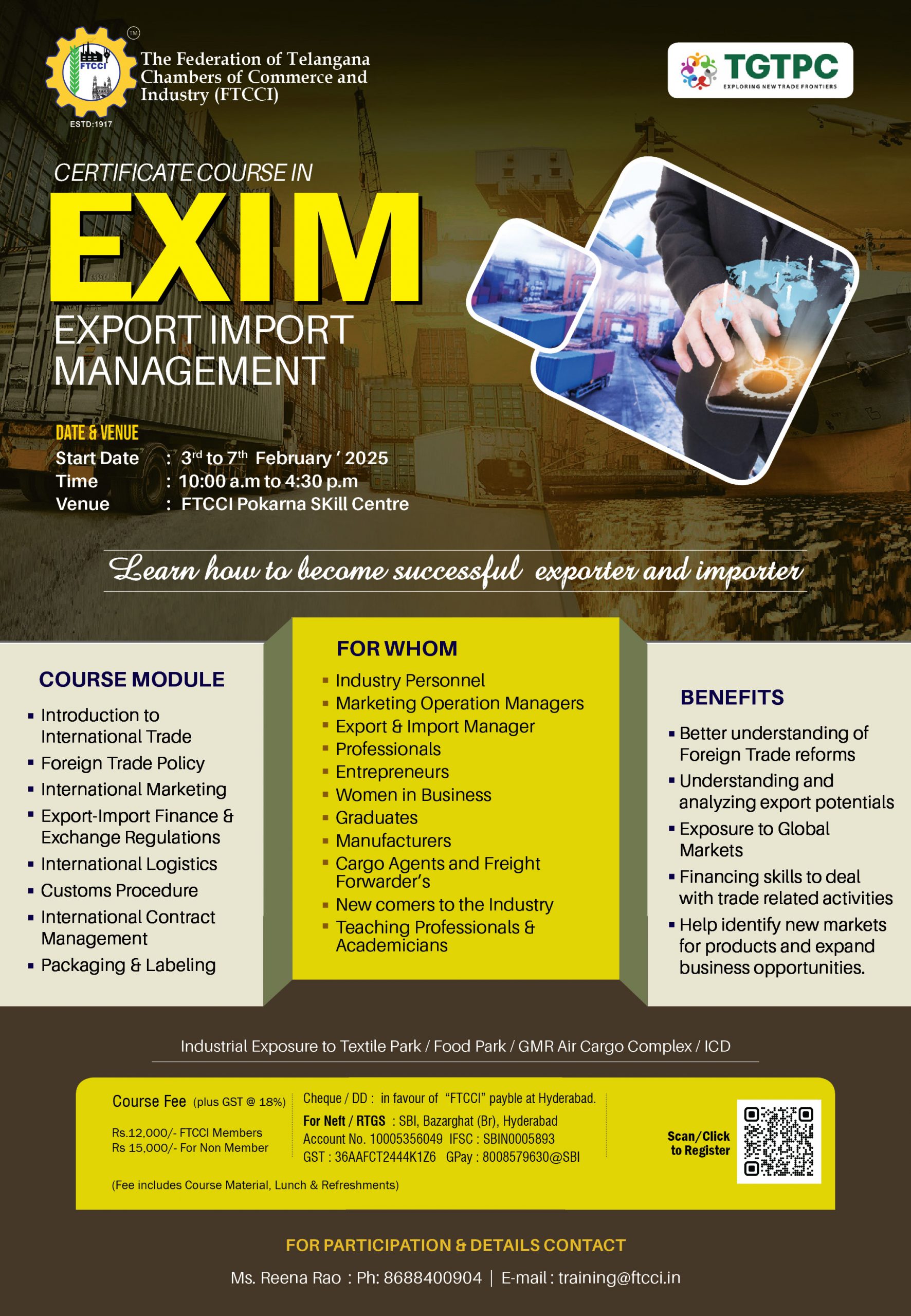 Exim 2025 - FTCCI POKARNA SKILL CENTRE